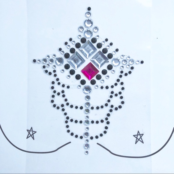 Accessories | Body Jewel Pasties Chest Gem Festival Rave Glitter | Poshmark